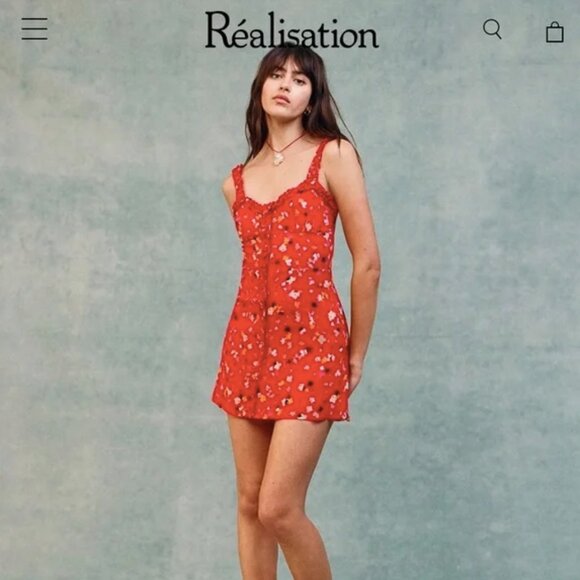 Realisation Par | Dresses | Realisation Par The Julia Dress In Rouge ...